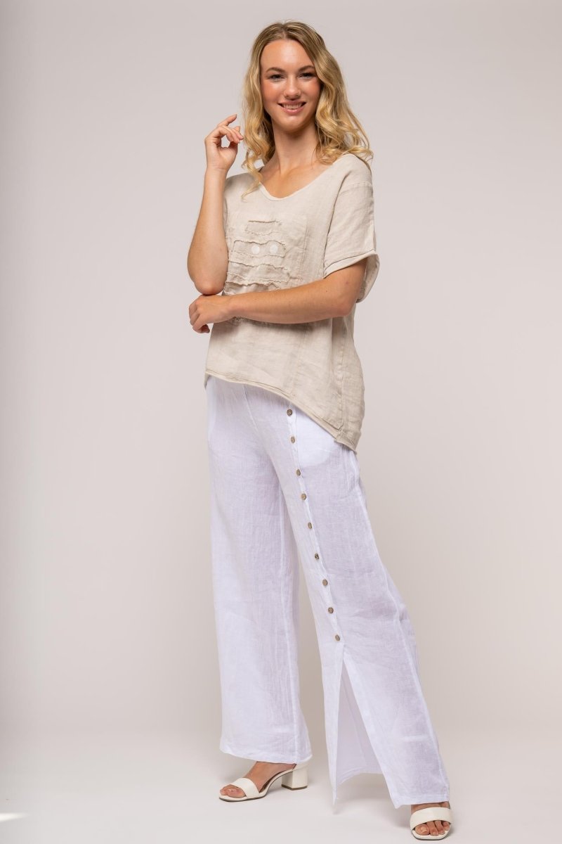 LINEN TOPS – Breathable Naturals | Glam & Fame Clothing